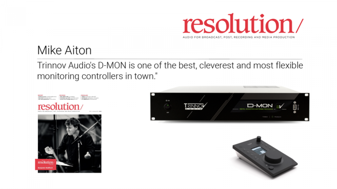 Trinnov | Resolution magazine reviews the D-MON and La Remote